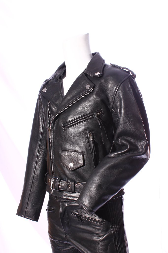 Nahkatakki LASTEN biker takki naudan na - Leatherheaven.com verkkokauppa