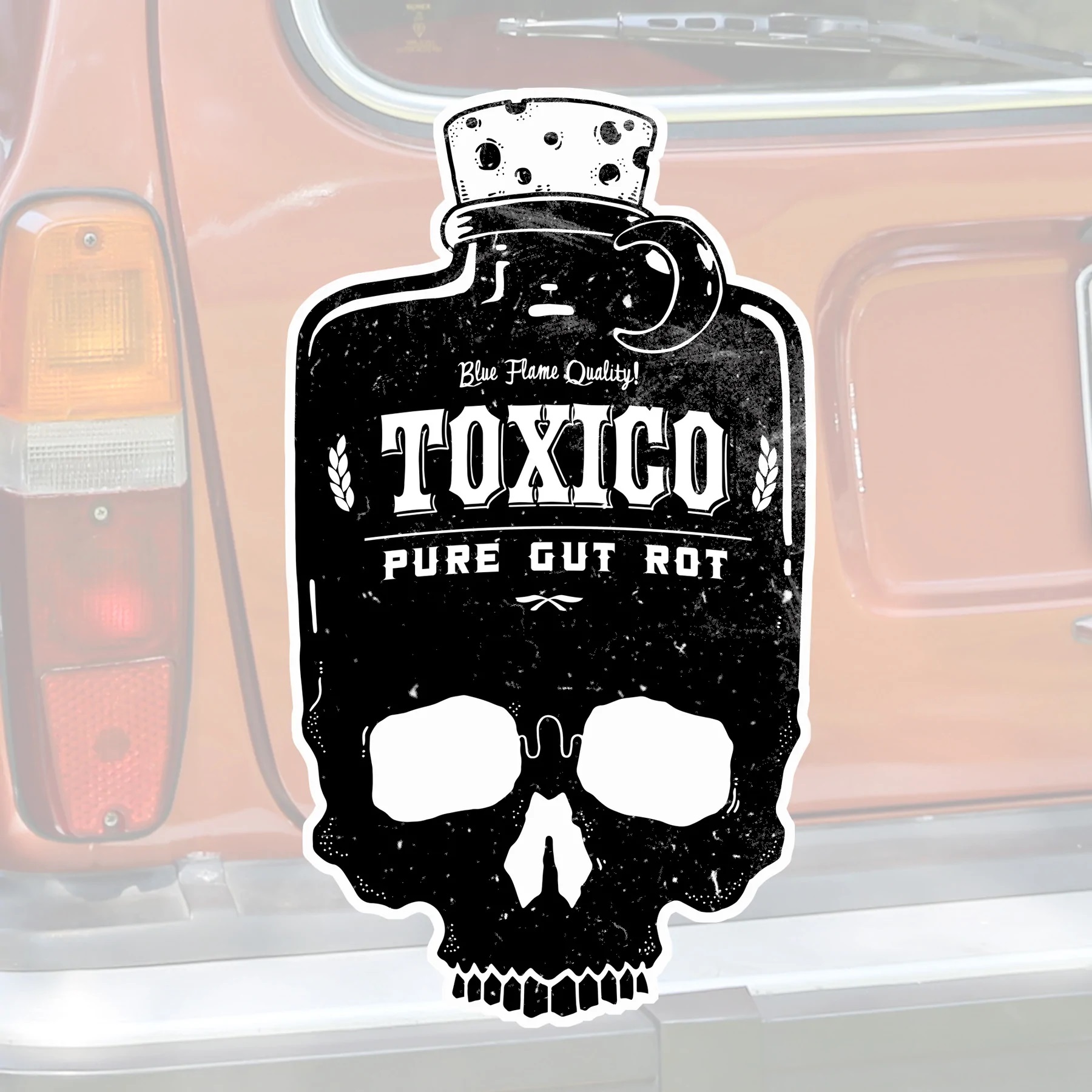Tarra Gutrot, Toxico Gutrot sticker - Leatherheaven.com verkkokauppa