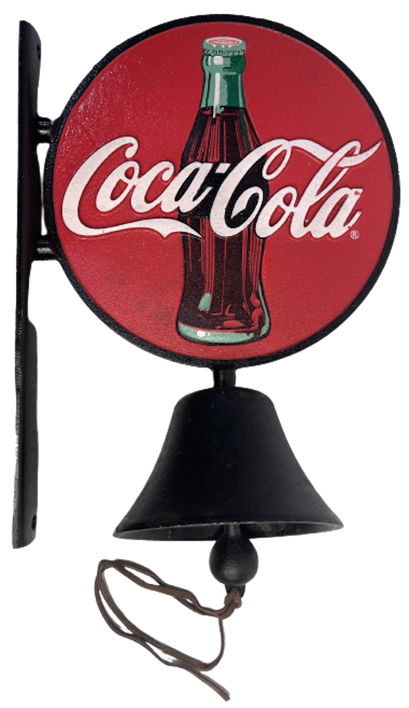 Valurauta kello Coca Cola seinä 35cm x 14 x 25 cm painavaa tavaraa ...