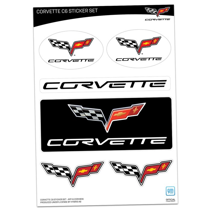 Tarra-arkki, Corvette C6 Corvette C6 Sticker Set - Leatherheaven.com ...
