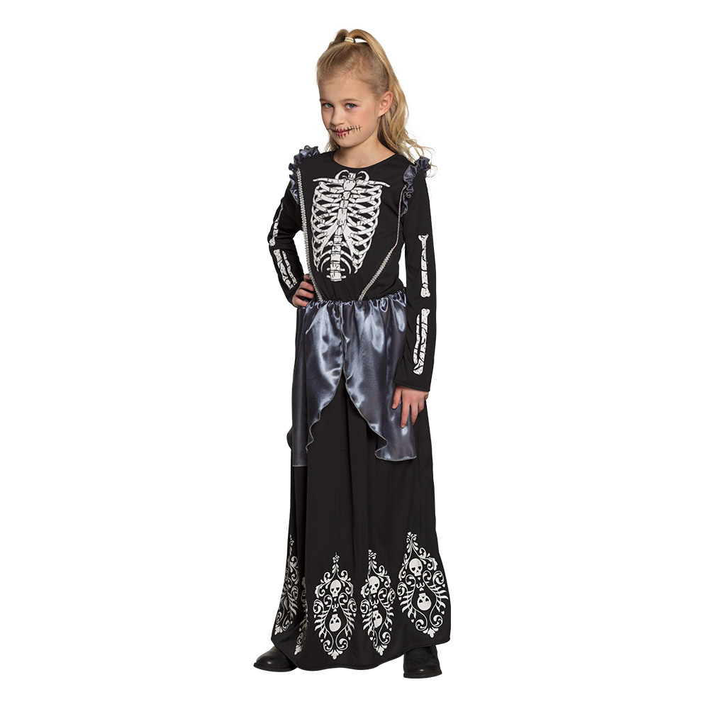Luurankokuningatar, Lasten naamiaisasu Child costume Skeleton Queen 7 ...