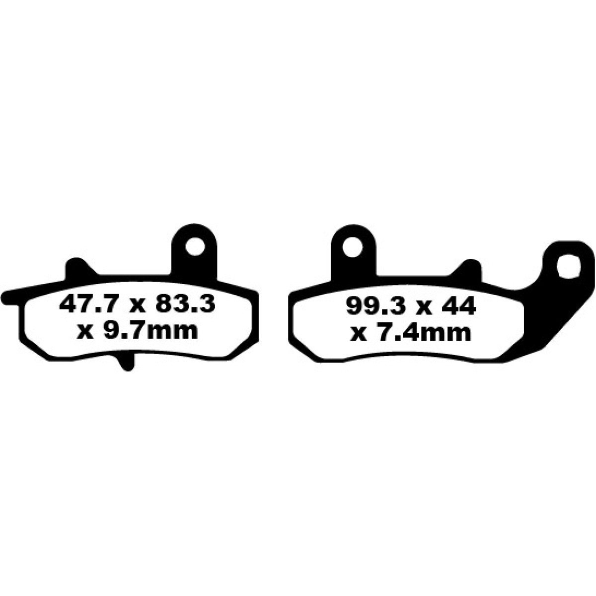 BRAKE PAD FA SERIES ORGANIC - Leatherheaven.com verkkokauppa