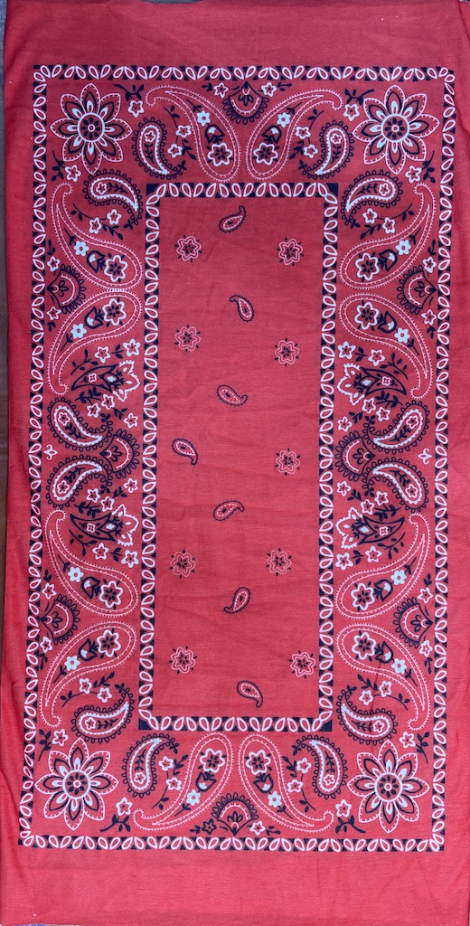 Putkihuivi punainen kashmir kuvio Tuubihuivi punainen pohja ...