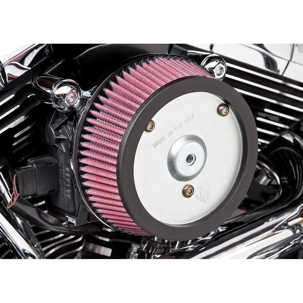 AIR FILTER KIT BIG SUCKER STAGE 1 CHROME - Leatherheaven.com verkkokauppa