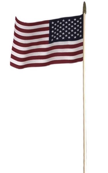 Lippu USA, 60 cm puuvarsi - Leatherheaven.com verkkokauppa