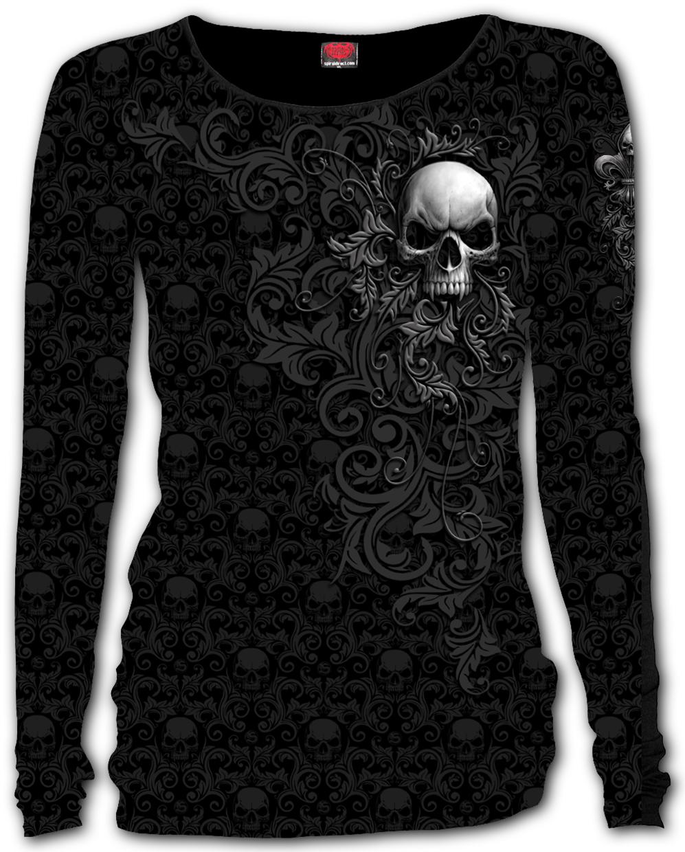 Pitkähiha Spiral Skull Scroll kallo prin - Leatherheaven.com verkkokauppa