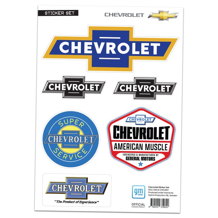 Tarra-arkki, Chevrolet Chevrolet Sticker Set - Leatherheaven.com ...