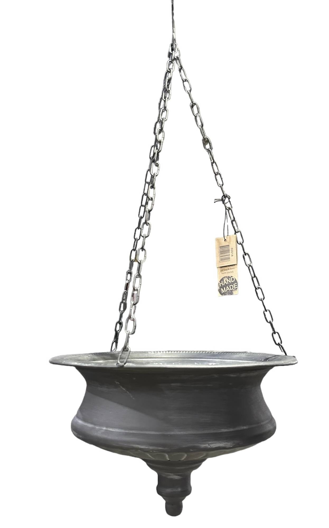 Metallinen amppeli ruukku Halkaisija suuaukosta 30,5 cm - Leatherheaven ...