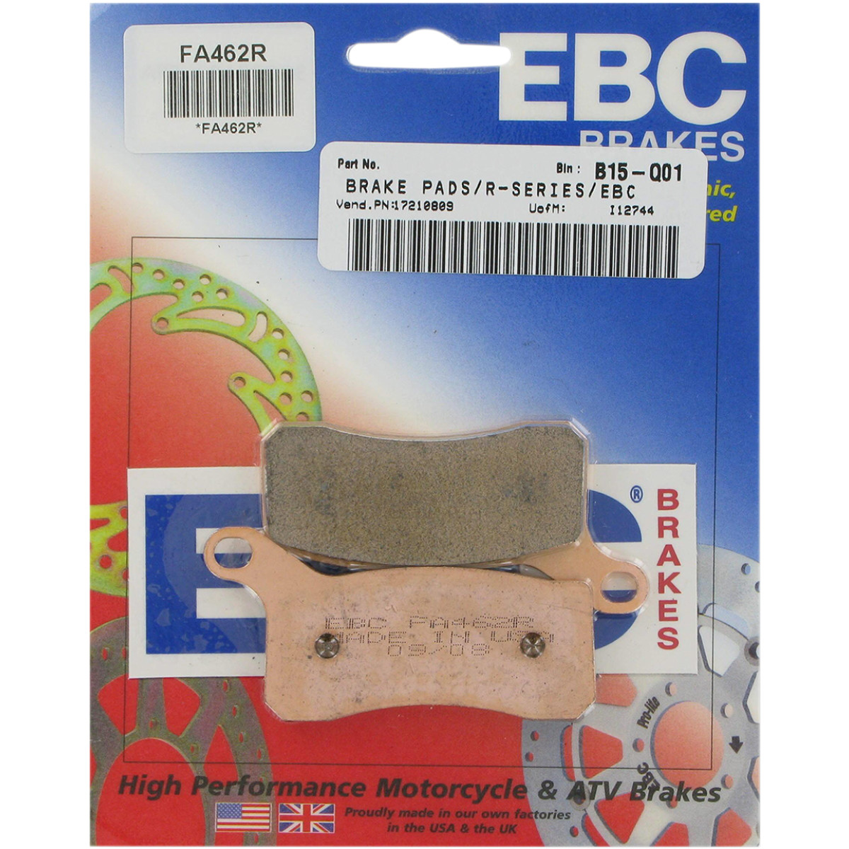 BRAKE PAD FA-R SERIES SINTERED METAL - Leatherheaven.com verkkokauppa