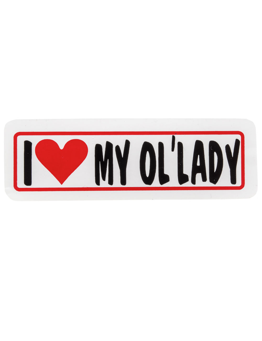 Kypärätarra, I love my ol' lady, 9x3cm - Leatherheaven.com verkkokauppa