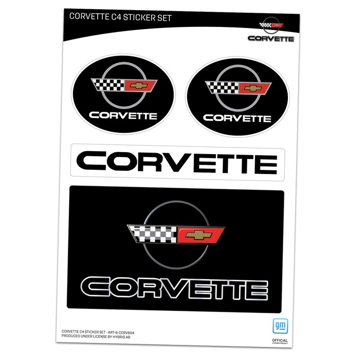 Tarra-arkki, Corvette C4 Corvette C4 Sticker Set - Leatherheaven.com ...